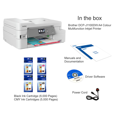 Brother DCP-J1100DW (All-in-Box) A4 Colour Multifunction Inkjet Printer ...