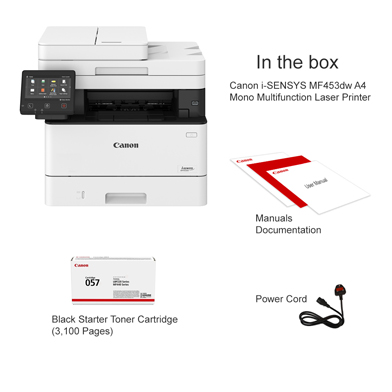 Canon i-SENSYS MF453dw A4 Mono Multifunction Laser Printer - 5161C014