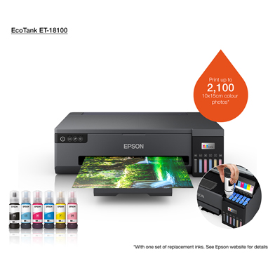 Epson EcoTank ET-18100 A3+ Colour Photo Inkjet Printer - C11CK38401BY