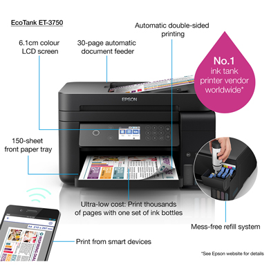 Epson EcoTank ET-3750 2 Years Printing