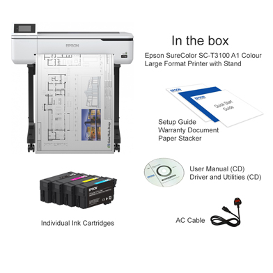 Epson SureColor SC-T3100 A1 Colour Large Format Printer - C11CF11302A1