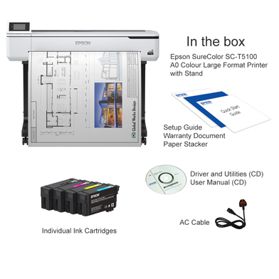 Epson SureColor SC-T5100 A0 Colour Large Format Printer - C11CF12301A1
