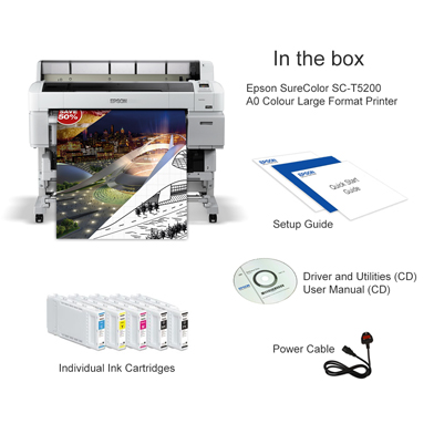 Epson SureColor SC-T5200 A0 Colour Large Format Printer - C11CD67301A0