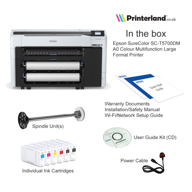 Epson SureColor SC-T5700DM A0 Colour Multifunction Large Format Printer ...