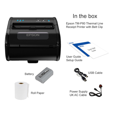 Epson TM-P80 (Bluetooth, Autocutter, NFC) Thermal Line Receipt Printer ...