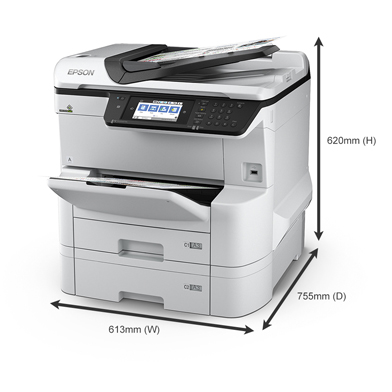 Epson WorkForce Pro WF-C8690DTWF A3 Colour Multifunction Inkjet Printer - C11CG68401BC