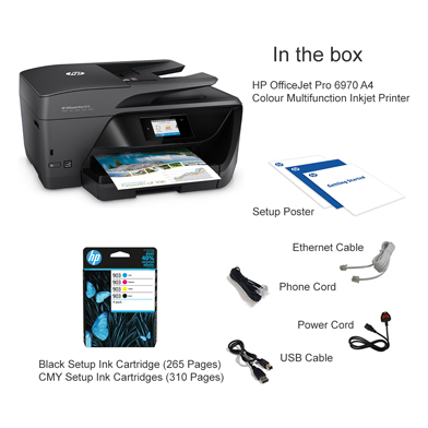 HP OfficeJet Pro 6970 with 3 months Instant Ink trial included