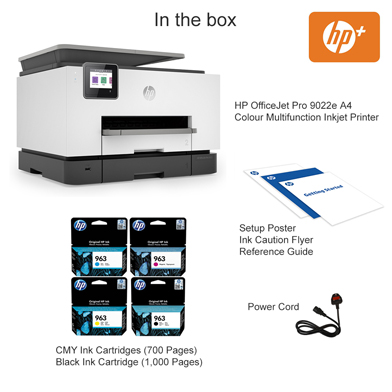 HP OfficeJet Pro 9022e A4 Colour Multifunction Inkjet Printer with HP ...