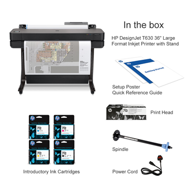 HP DesignJet T630 36" Colour Large Format Inkjet Printer - 5HB11A