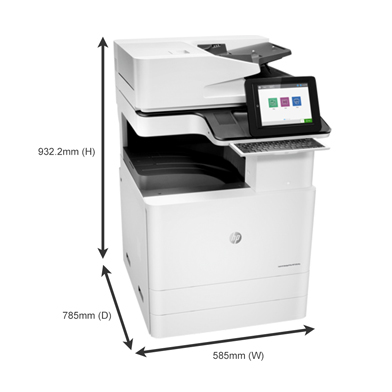 HP LaserJet Managed Flow MFP E82550z (with MPS) A3 Mono Multifunction ...