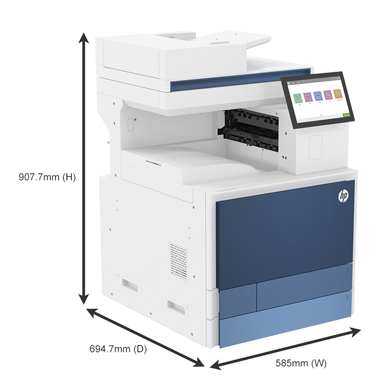 HP Color LaserJet Managed MFP E877dn (with MPS) A3 Colour Multifunction ...