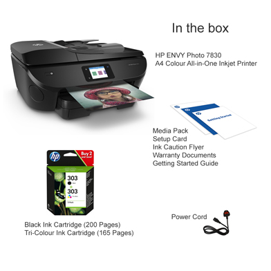 HP ENVY Photo 7830 with 4 months Instant Ink trial included