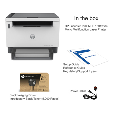 HP LaserJet Tank MFP 1604w A4 Mono Multifunction Laser Printer - 381L0A