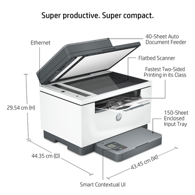 HP LaserJet MFP M234sdn A4 Mono Multifunction Laser Printer - 6GX00F