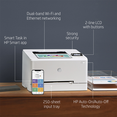 HP Color LaserJet Pro M255nw A4 Colour Laser Printer - 7KW63A