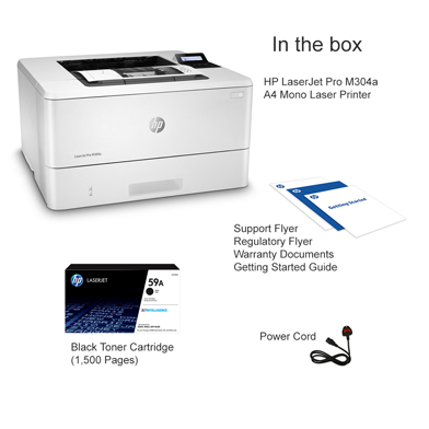 HP LaserJet Pro M304a A4 Mono Laser Printer - W1A66A