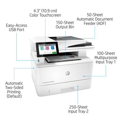 HP LaserJet Enterprise MFP M430f A4 Mono Multifunction Laser Printer ...
