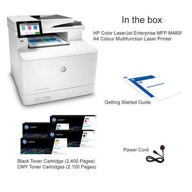 HP Color LaserJet Enterprise MFP M480f A4 Colour Multifunction Laser ...