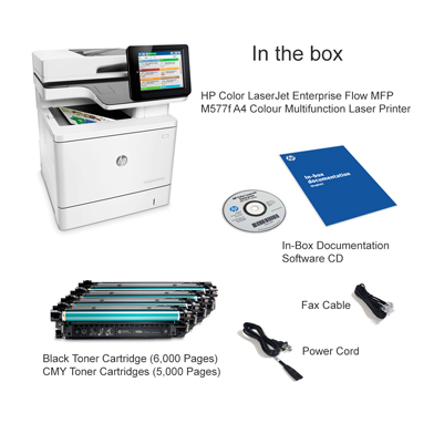 HP Color LaserJet Enterprise Flow MFP M577f A4 Colour Multifunction ...