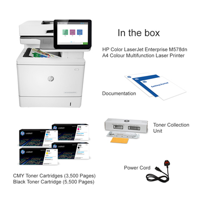 HP Color LaserJet Enterprise MFP M578dn A4 Colour Multifunction Laser ...