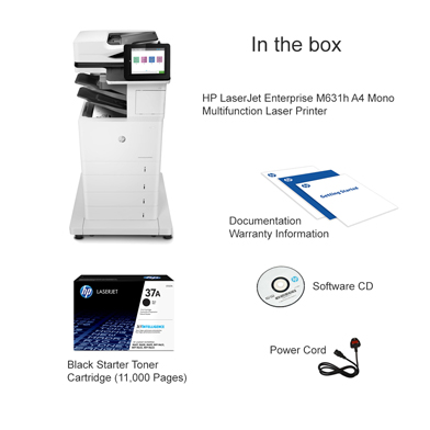 HP LaserJet Enterprise M631z A4 Mono Multifunction Laser Printer - J8J65A