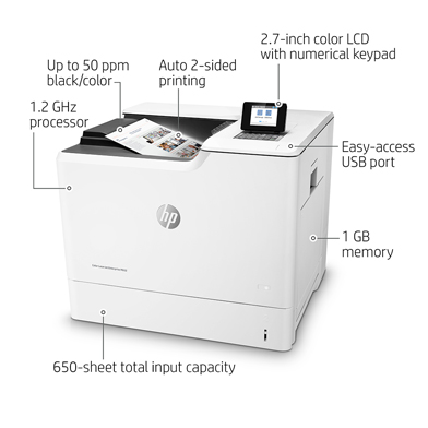 HP Color LaserJet Enterprise M652dn A4 Colour Laser Printer - J7Z99A