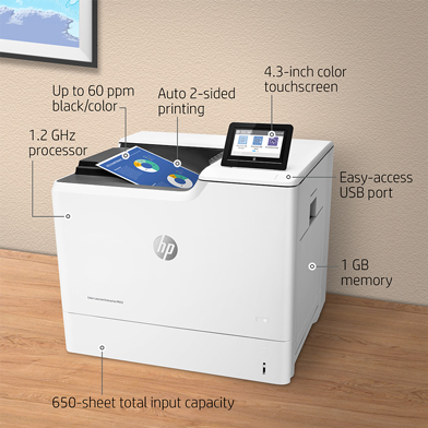 HP Color LaserJet Enterprise M653dn A4 Colour Laser Printer - J8A04A