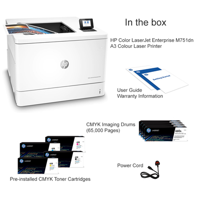 HP Color LaserJet Enterprise M751dn A3 Colour Laser Printer - T3U44A