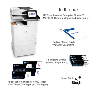 HP Color LaserJet Enterprise Flow MFP M776z A3 Colour Multifunction ...