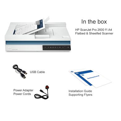 HP ScanJet Pro 2600 f1 A4 Flatbed & Sheetfed Scanner - 20G05A