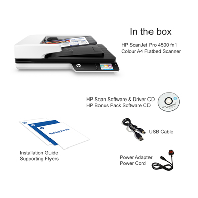 HP ScanJet Pro 4500 fn1 A4 Flatbed & Sheetfed Scanner - L2749A