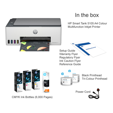 HP Smart Tank 5105 A4 Colour Multifunction Inkjet Printer - 1F3Y3A