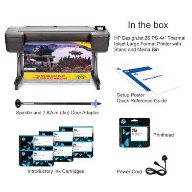 HP DesignJet Z6 PS 44" Thermal Inkjet Large Format Printer - T8W16A