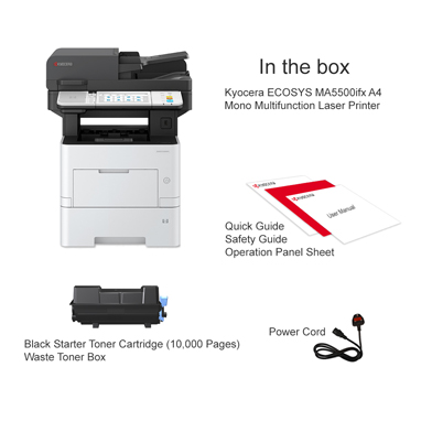 Kyocera ECOSYS MA5500ifx A4 Mono Multifunction Laser Printer - 110C0Z3NL0