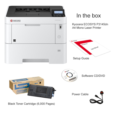 Kyocera ECOSYS P3145dn A4 Mono Laser Printer - 1102TT3NL0