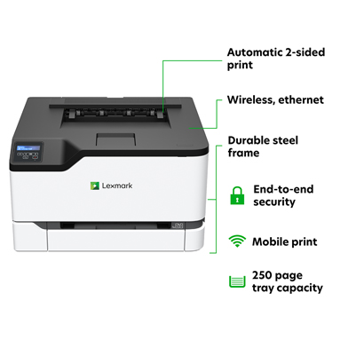 Lexmark C3326dw A4 Colour Laser Printer - 40N9113