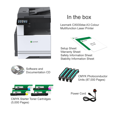 Lexmark CX930dse A3 Colour Multifunction Laser Printer - 32D0173