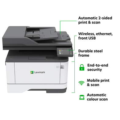 Lexmark MB3442i A4 Mono Multifunction Laser Printer - 29S0374