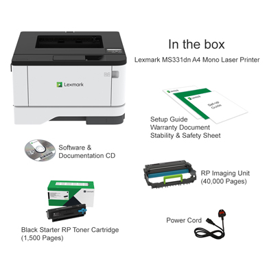 Lexmark MS331dn A4 Mono Laser Printer - 29S0013