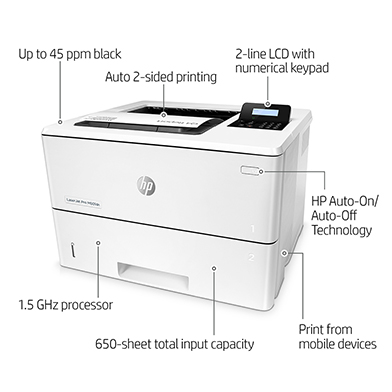 HP LaserJet Pro M501dn A4 Mono Laser Printer - J8H61A