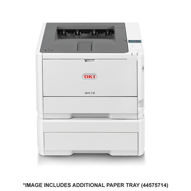 OKI B412dn A4 Mono LED Laser Printer - 45858301