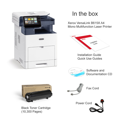 Xerox VersaLink B615X A4 Mono Multifunction Laser Printer - B615V_X