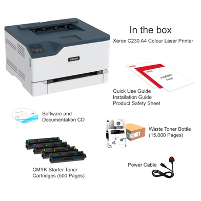 Xerox C230 A4 Colour Laser Printer - C230V_DNIUK