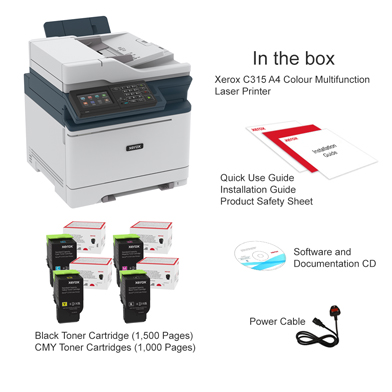 Xerox C315 A4 Colour Multifunction Laser Printer - C315V_DNIUK