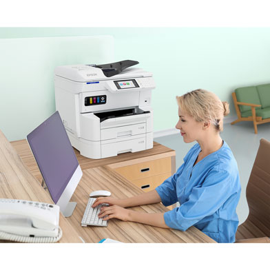 Epson WorkForce Pro EM-C7100DWF A3 Colour Multifunction Inkjet Printer ...