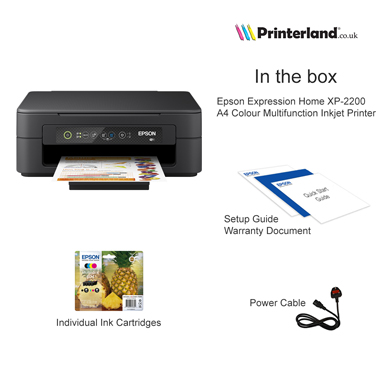Epson Expression Home XP-2200 A4 Colour Multifunction Inkjet Printer ...
