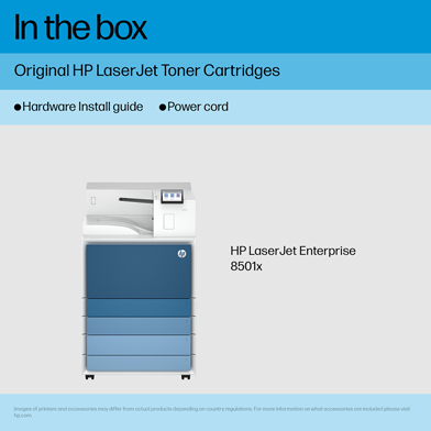 HP LaserJet Enterprise 8501x A3 Mono Laser Printer - AJ7J3A