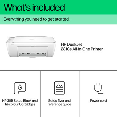 HP DeskJet 2810e A4 Colour Multifunction Inkjet Printer with HP Plus ...