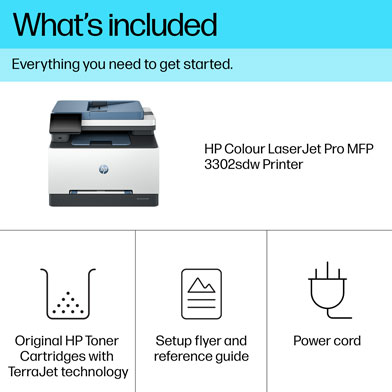 HP Color LaserJet Pro MFP 3302sdw A4 Colour Multifunction Laser Printer ...