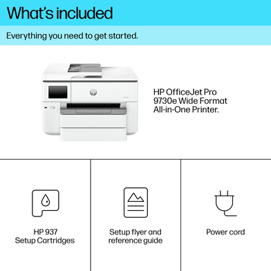 HP OfficeJet Pro 9730e A3 Colour Multifunction Inkjet Printer with HP ...